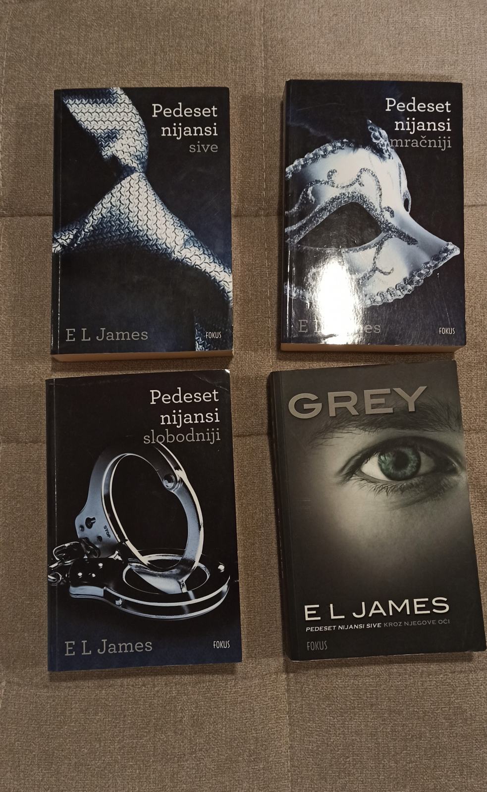 Trilogija 50 nijansi sive + Grey: 50 nijansi sive kroz njegove oči