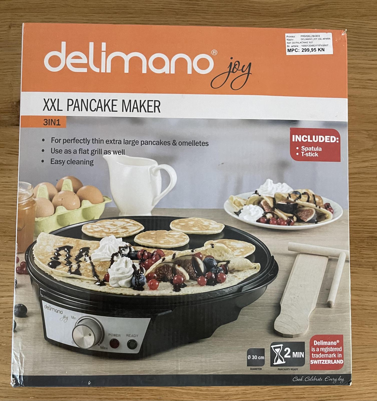 DELIMANO električna tava za palačinke