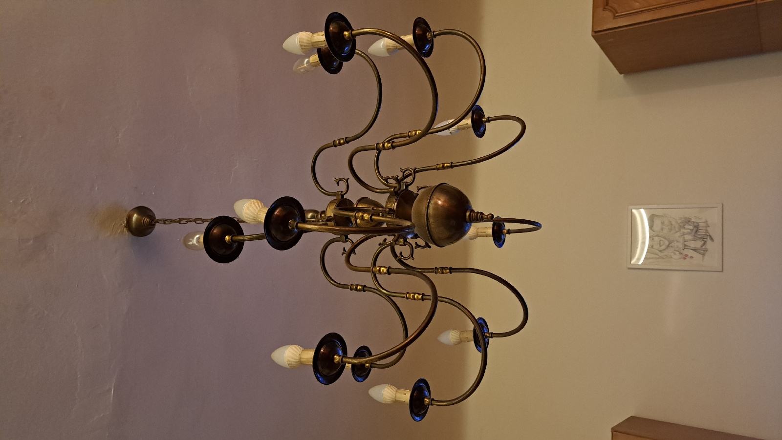 Luster od mesinga starinski