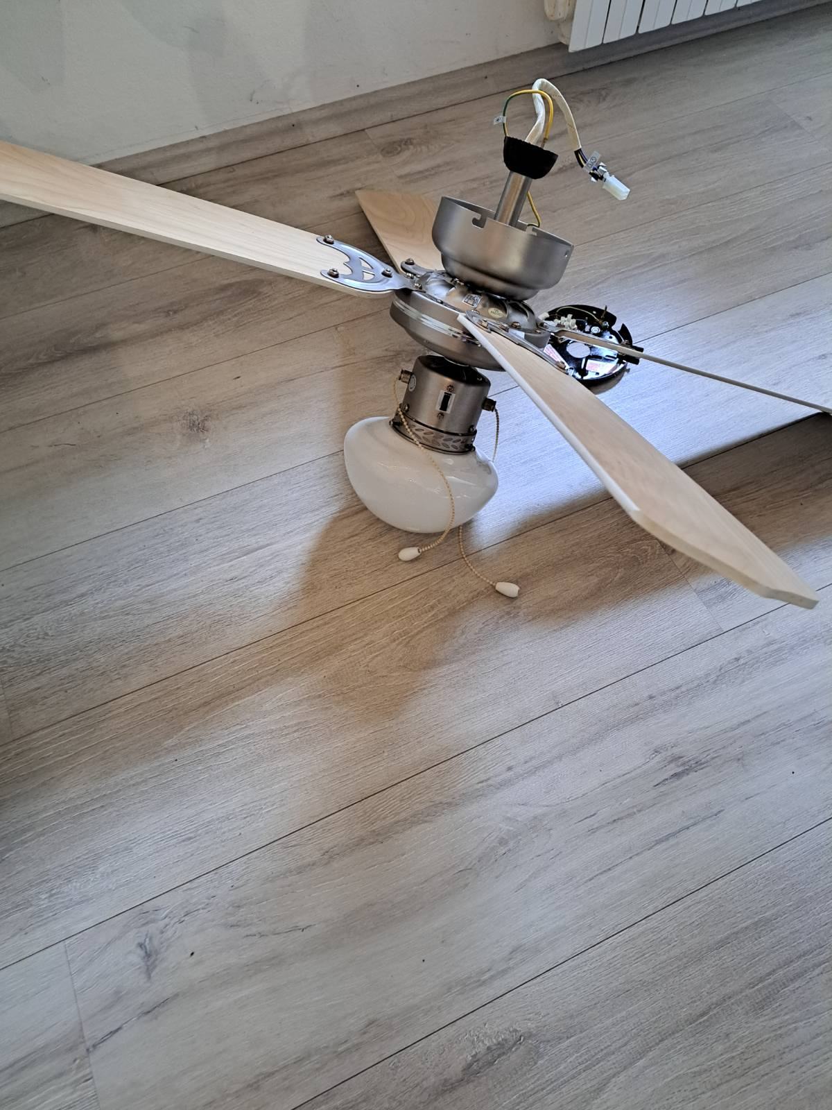 Luster s ventilatorom