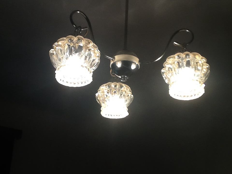 Luster visilica sa 3 kugle