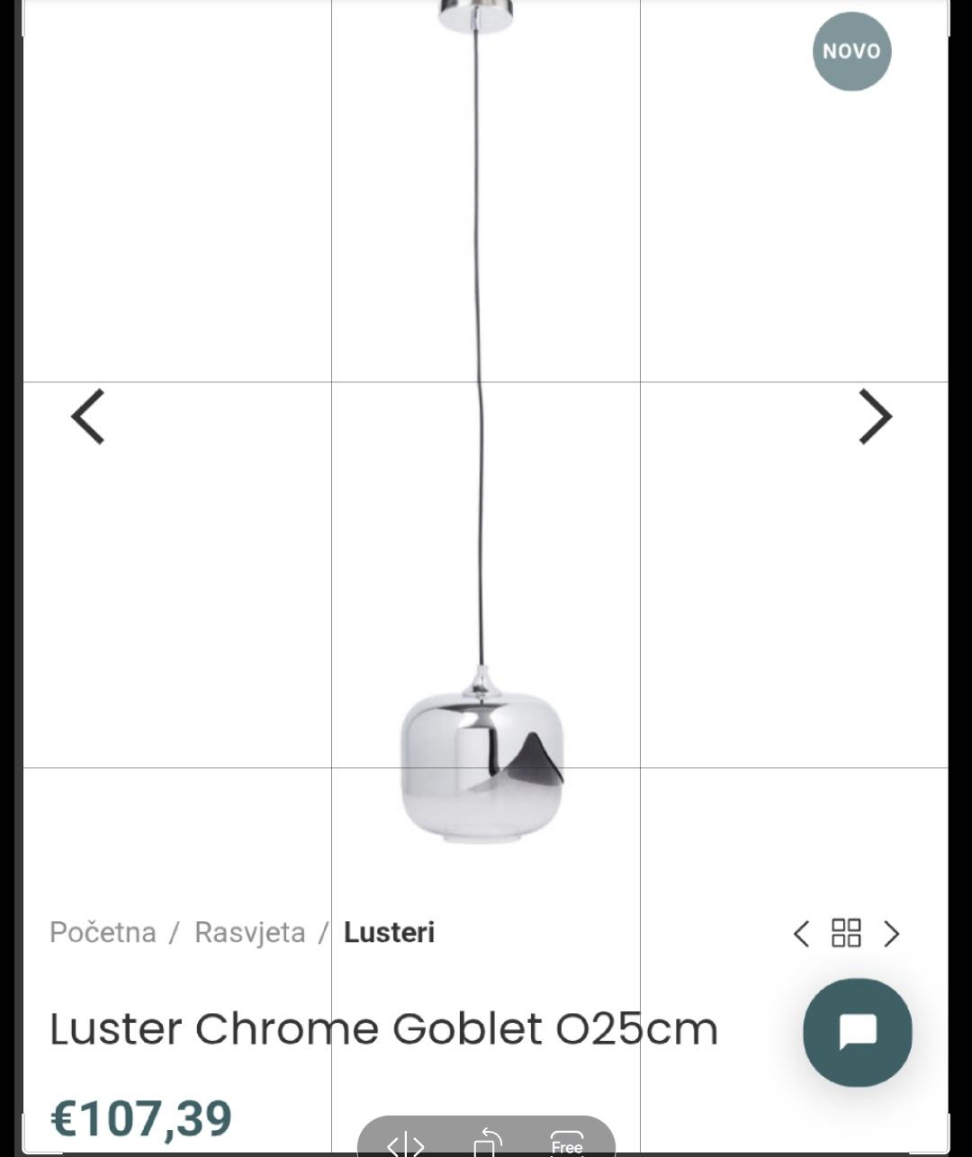 Luster, visilica KARE design