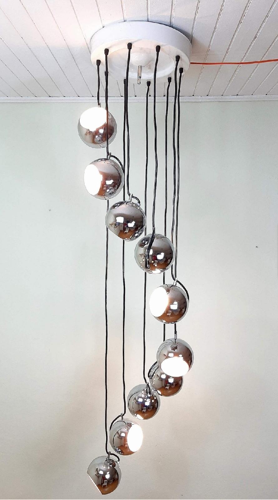 Meblo Cascade luster lampa Space Age Guzzini