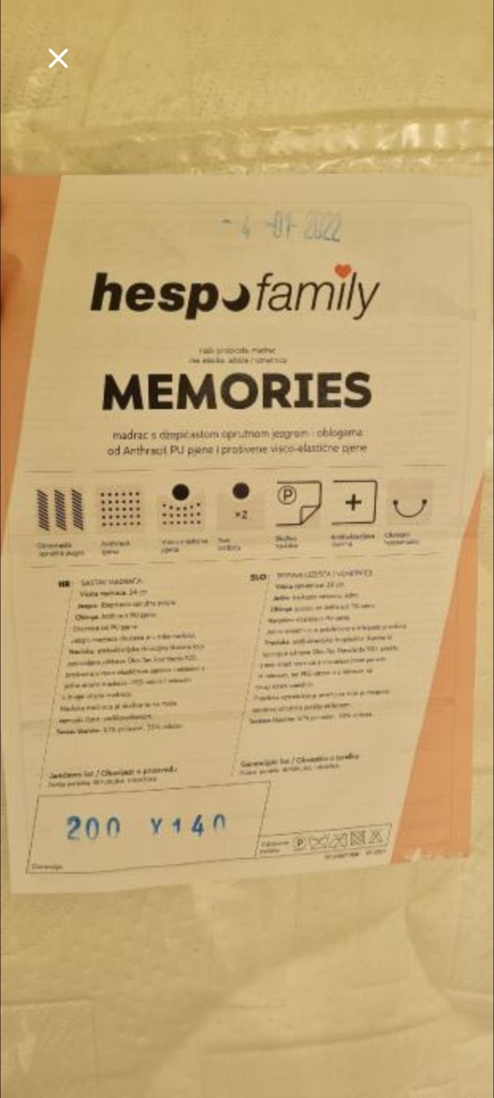 MADRAC HESPO MEMORIES 140X200