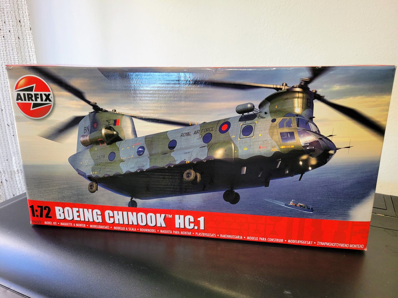 Airfix Boeing Chinook HC.1 1/72 (A06023) maketa – new tool 2024, novo