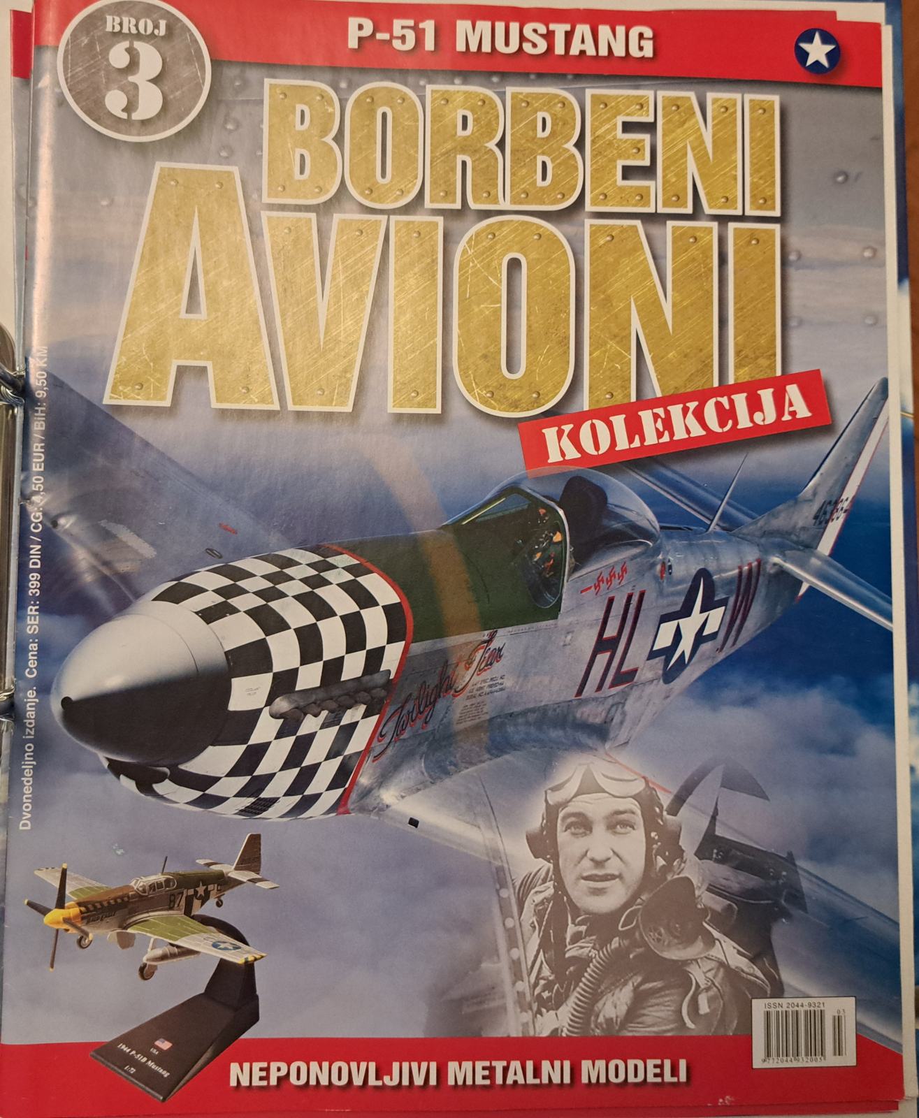 Časopis Borbeni avioni P-51 Mustang