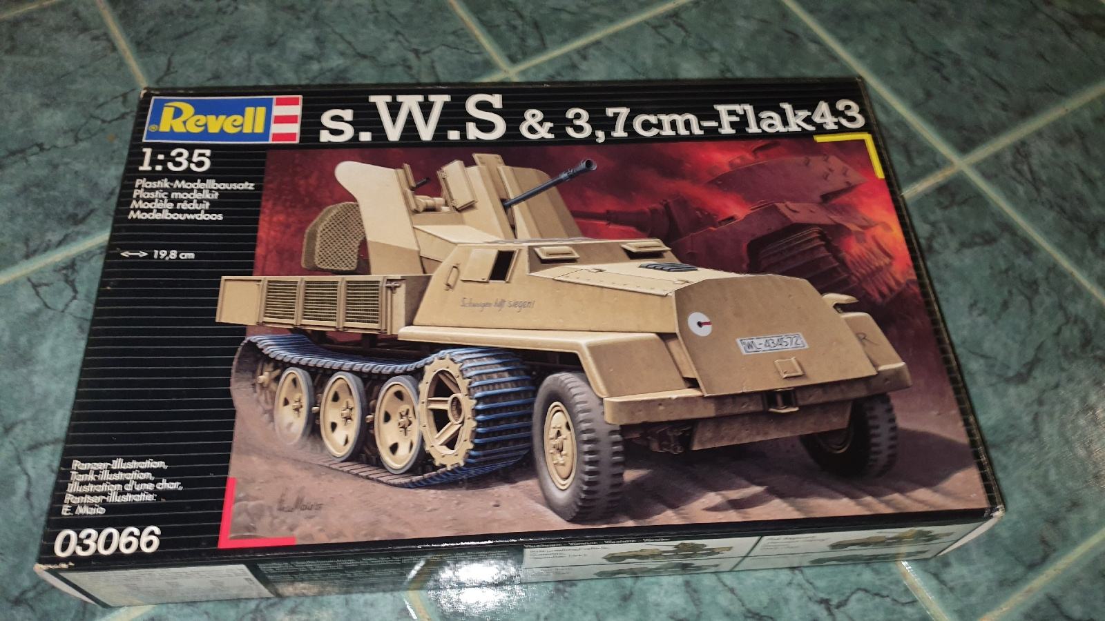 revell s.w.s &3,7cm flak 43