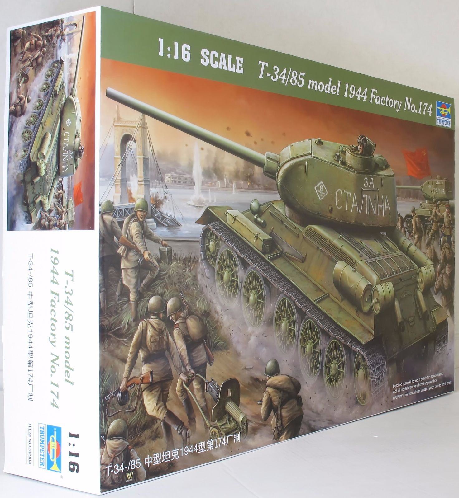 Trumpeter 1/16 T-34/85 model, 1944 Factory No. 174