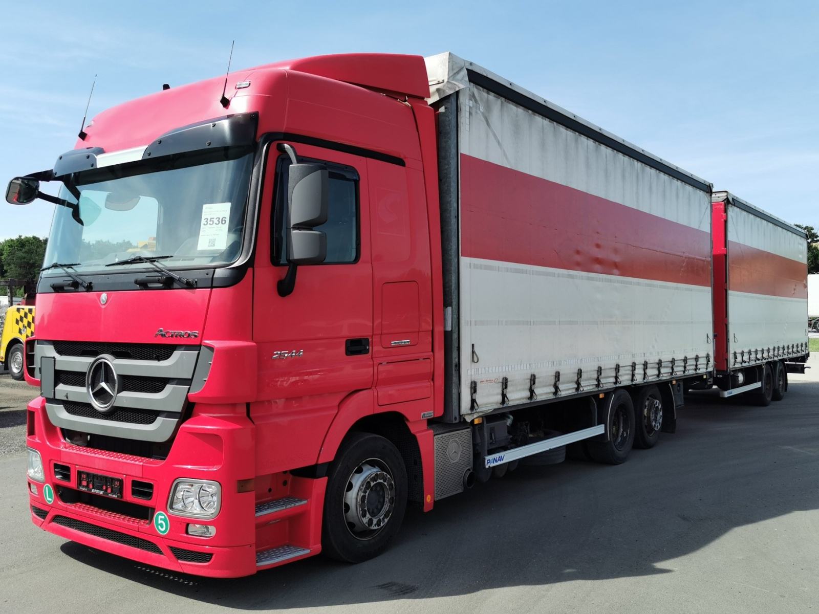 ACTROS 2544 L/NR EEV + přívěs PANAV TV018M, 2014 god.