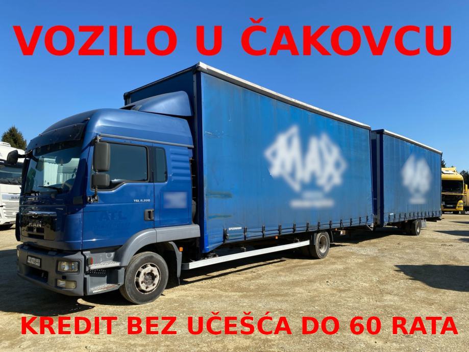 MAN TGL 8.220 BL + SPERMANN 1-os tandem, KOMPLET, 2010 god.