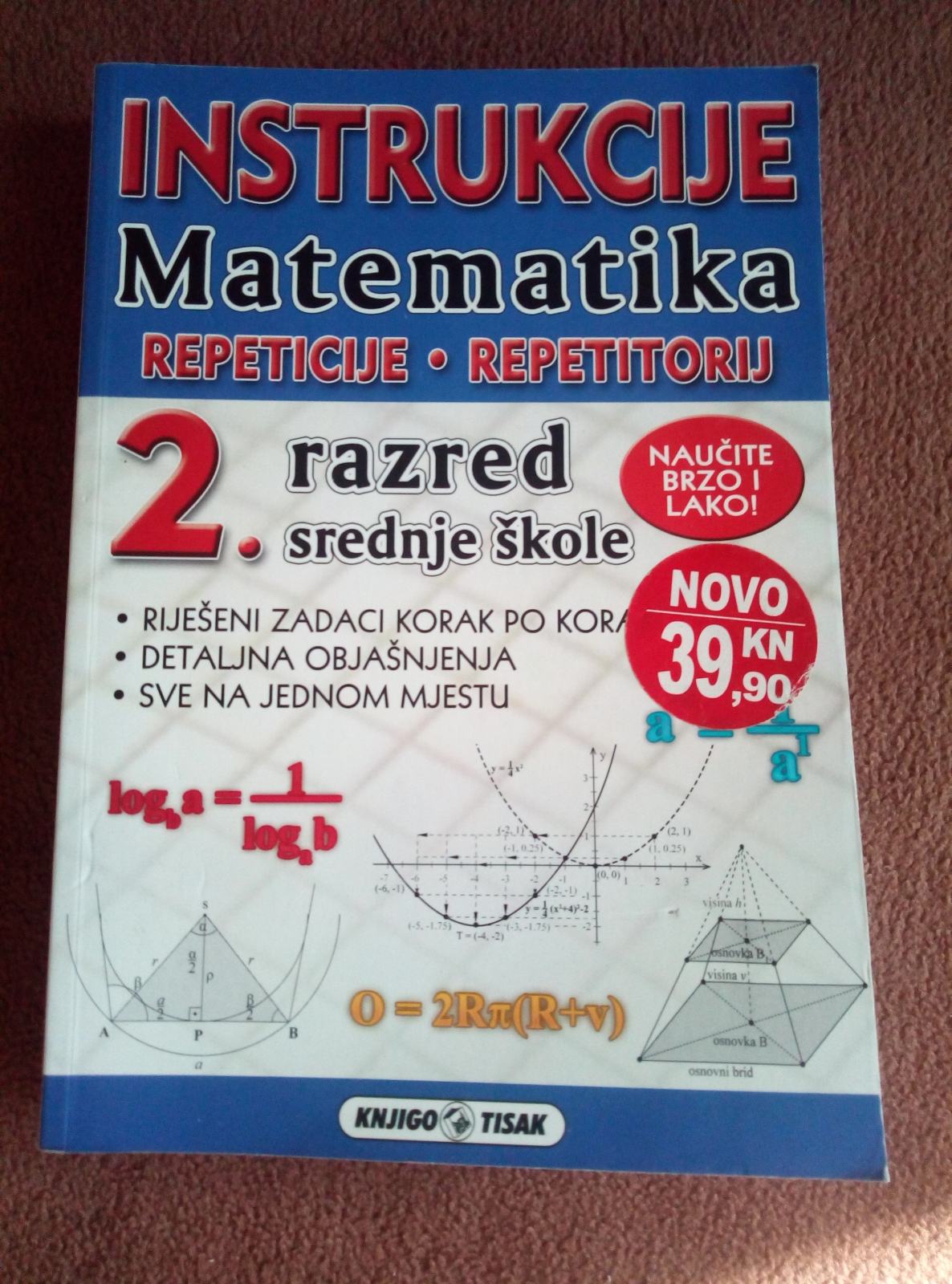 Instrukcije matematike za 2. razred srednje škole