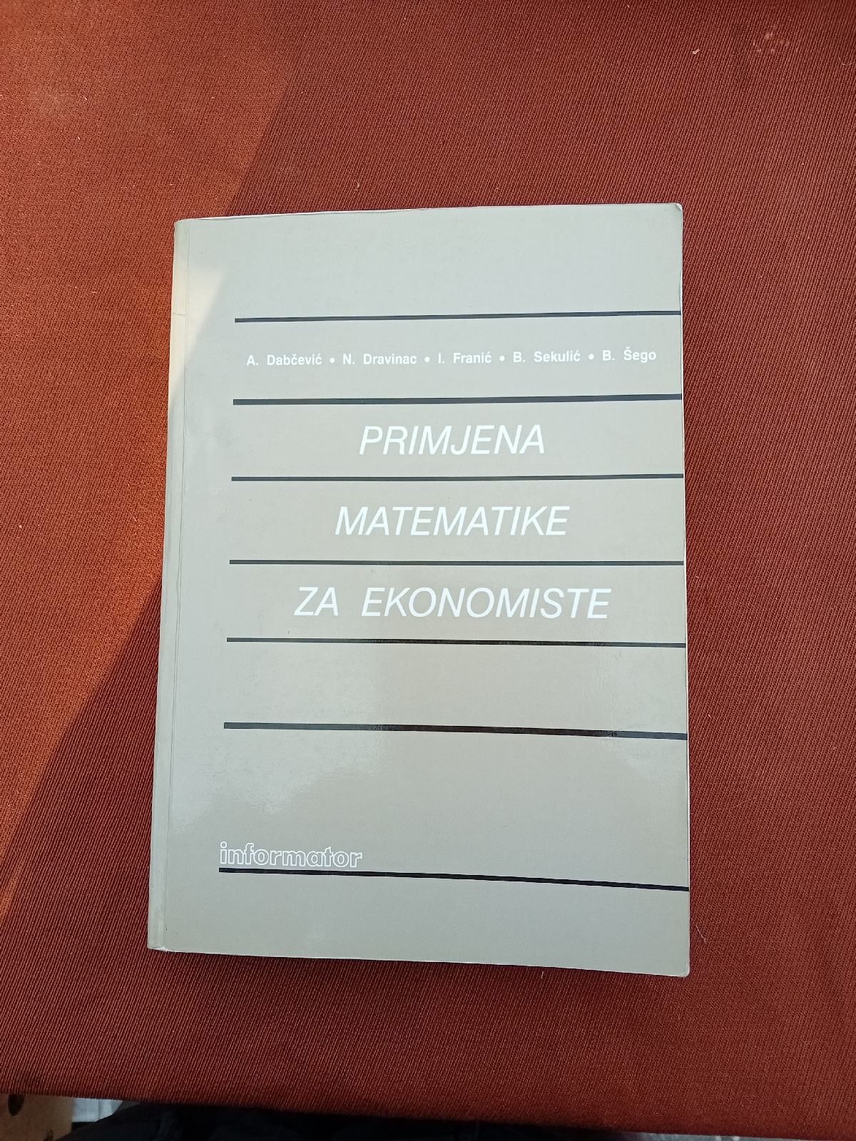 Primjena matematike za ekonomiste; 1996.