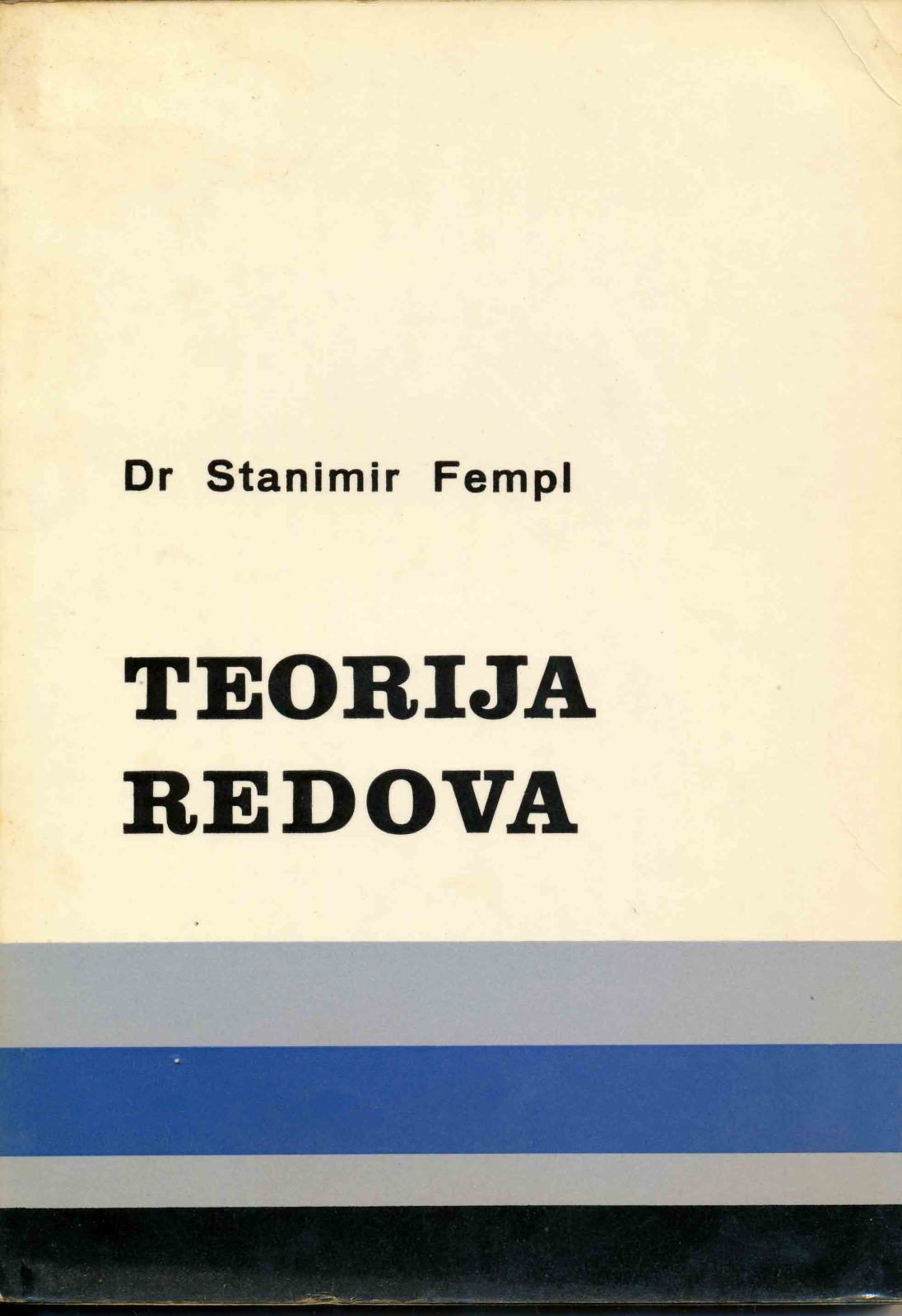Teorija redova / Stanimir Fempl