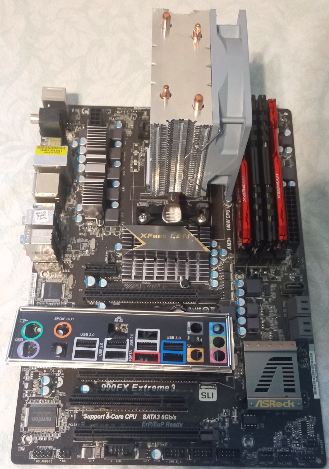 AMD FX Motherboard Combo ,maticna, procesor, rami, cooler!