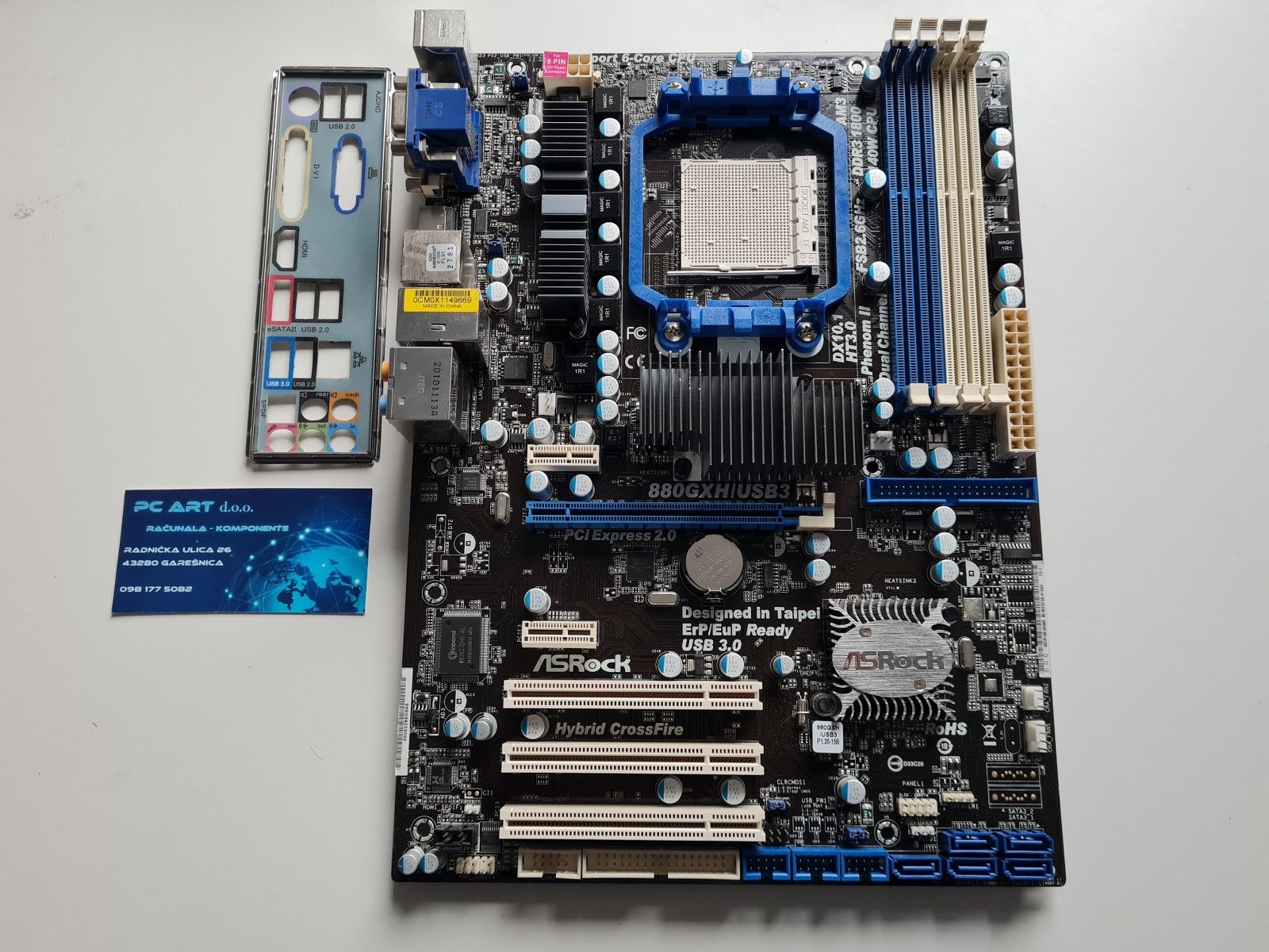 ASRock 8800GXH/USB3, AMD 880G, Socket AM3 - Račun / R1 / Jamstvo