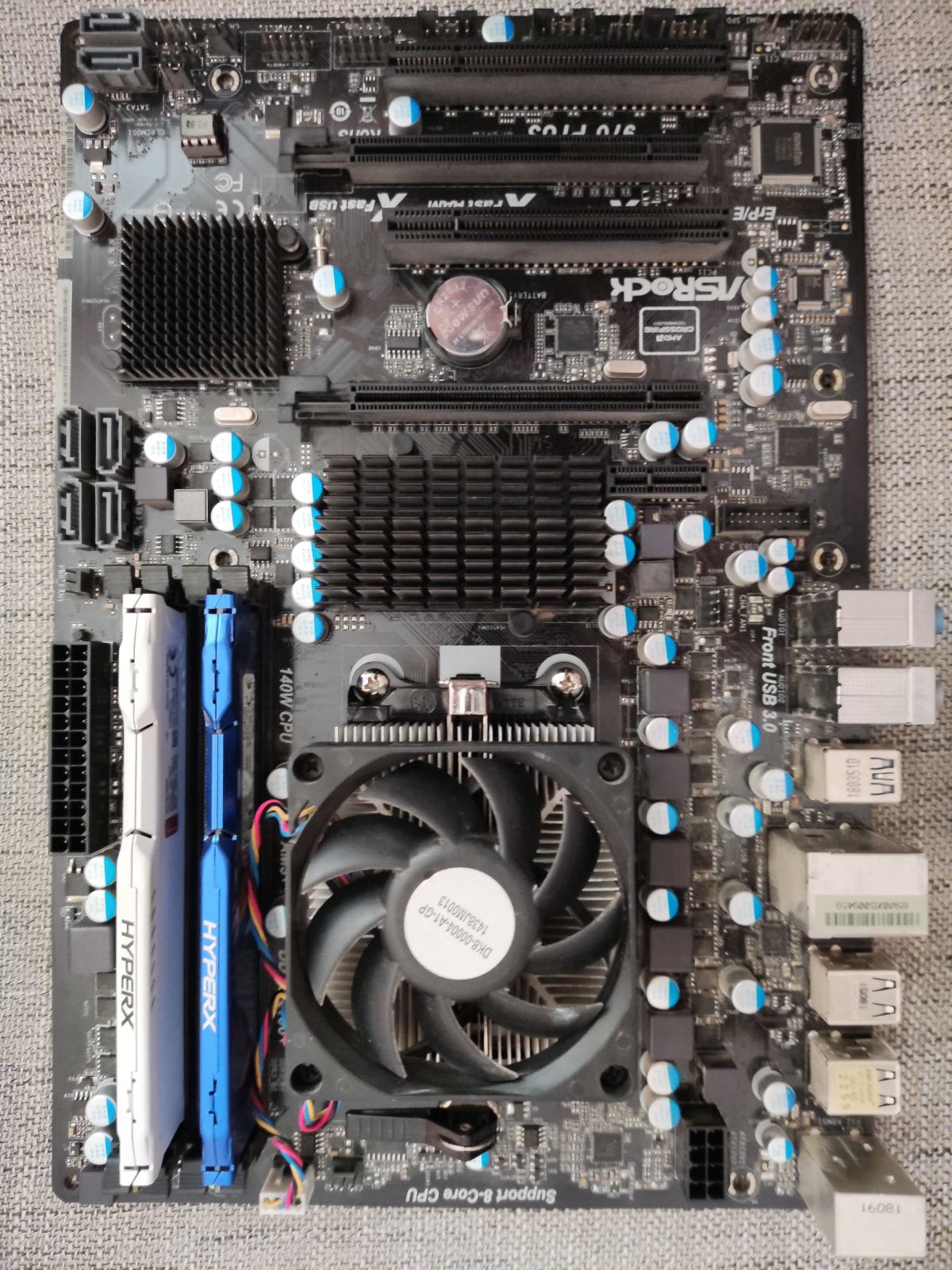 AsRock 970 Pro3 R2.0, Kingston Fury 1866Mhz DDR3, 8GB