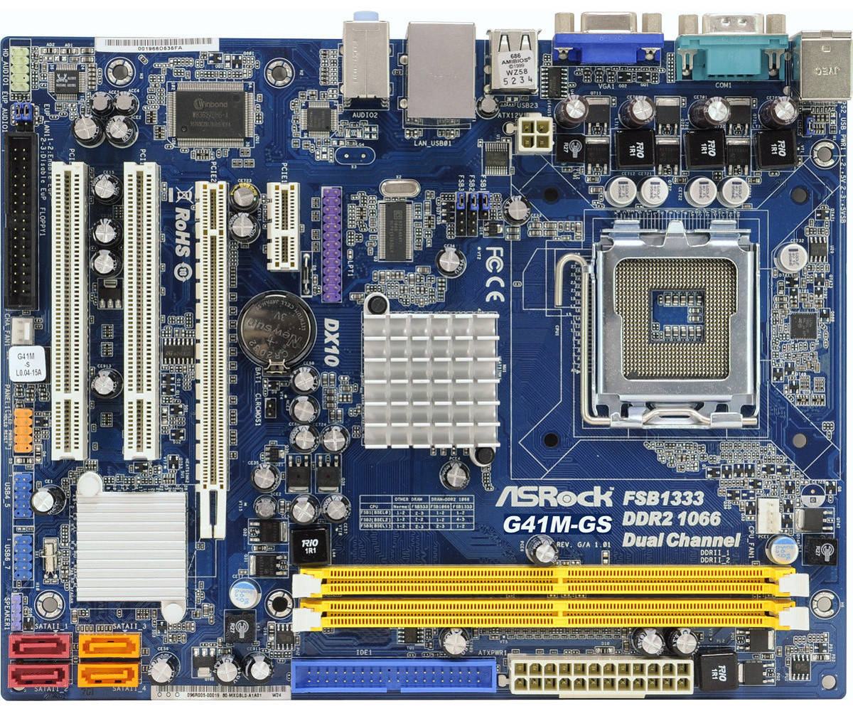 Asrock G41M-GS socket 775 LGA775
