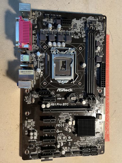 ASRock H81 Pro BTC R2.0 LGA1150 DDR3 !!! SAMO 4x PCI-E