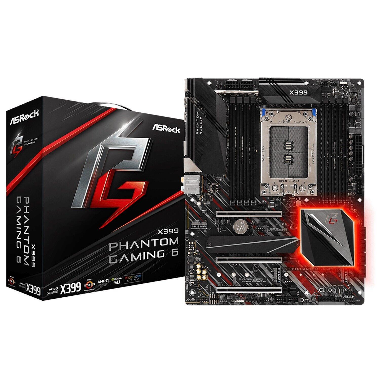 ASRock X399 Phantom Gaming 6 + AMD Threadripper 1900X 8 Core CPU