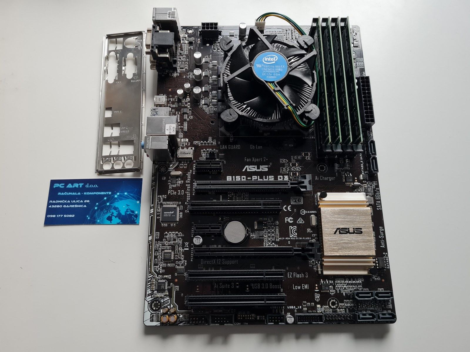 ASUS B150-PLUS D3 + i5 6500 + 4GB/8GB/16GB/32GB DDR3 - Račun / R1