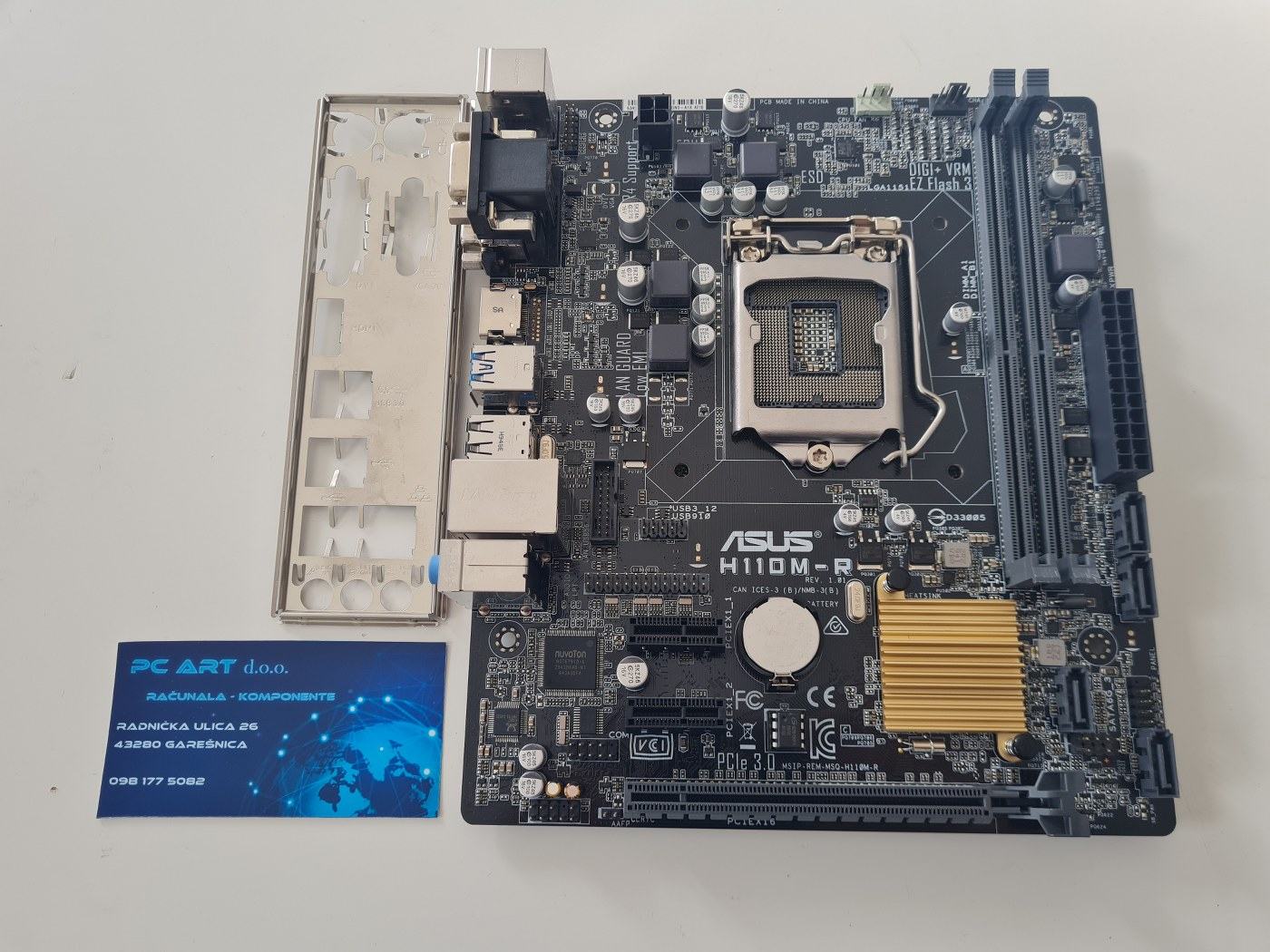 ASUS H110M-R, Intel H110, Socket 1151 - Račun / R1 / Jamstvo