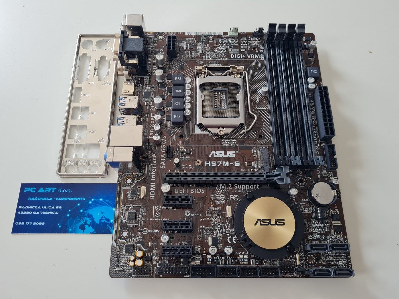 ASUS H97M-E , M.2, Intel H97, Socket 1150 - Račun / R1 / Jamstvo