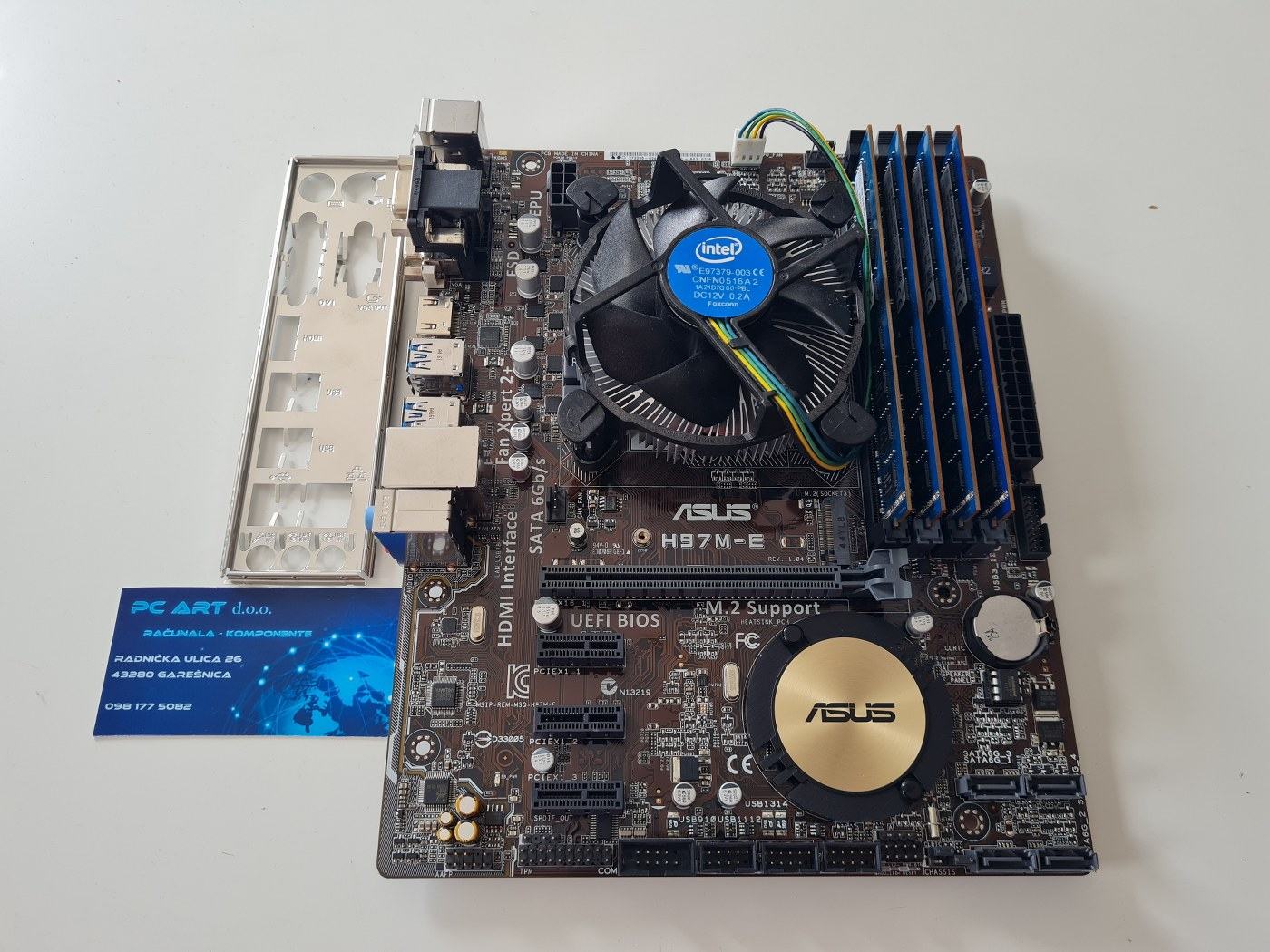 ASUS H97M-E + Xeon (i7 4790) + 4GB/8GB/16GB/32GB RAM - Račun/R1