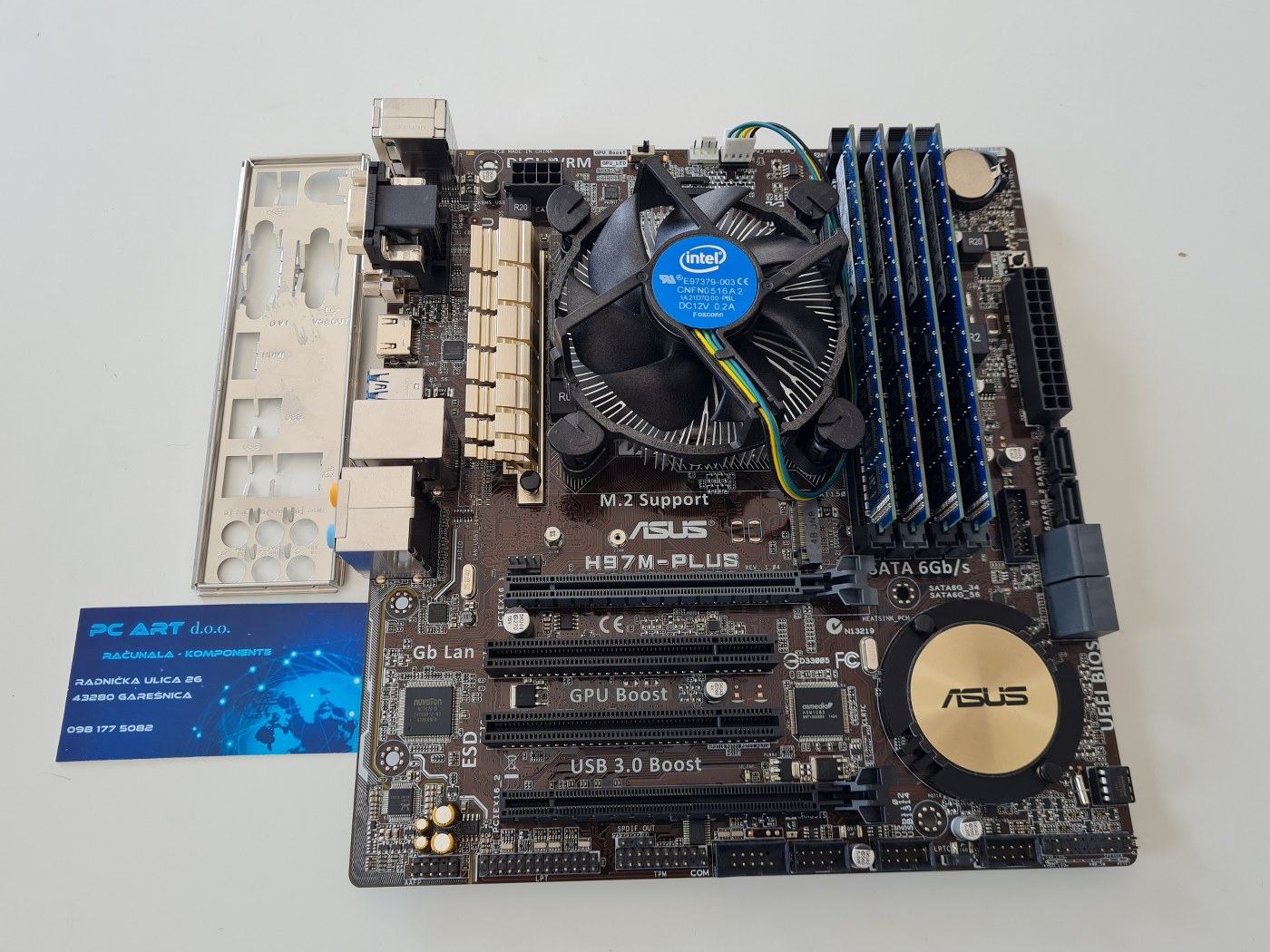 ASUS H97M-PLUS + i7 4790K + 4GB/8GB/16GB/32GB RAM - Račun/R1 / Jamstvo