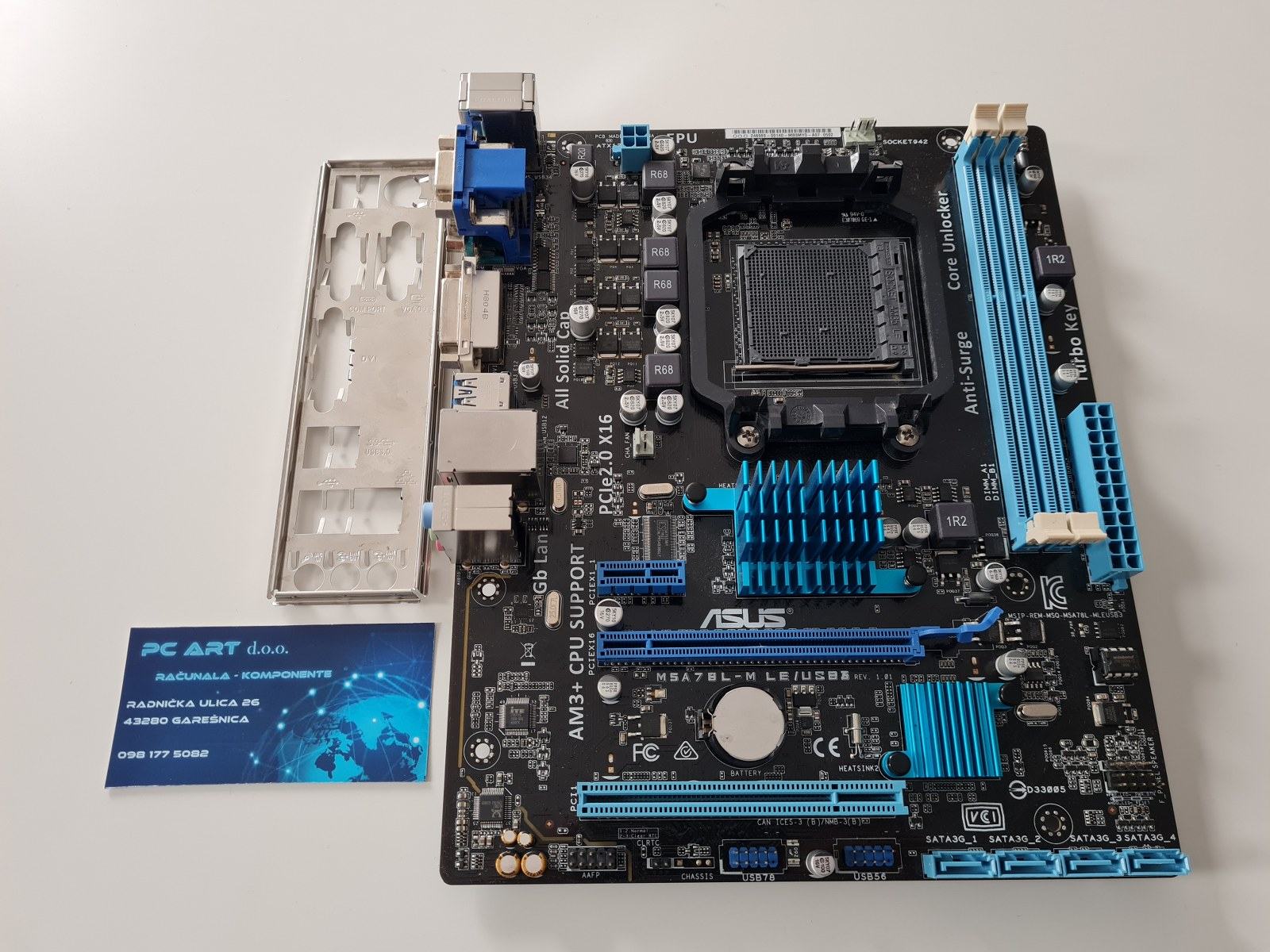 ASUS M5A78L-M LE/USB3, Socket AM3, AM3+ - Račun / R1 / Jamstvo