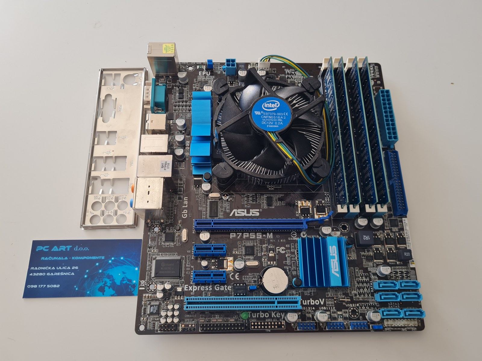 ASUS P7P55-M + i5 750 + 4GB/8GB/16GB RAM - Račun / R1 / Jamstvo