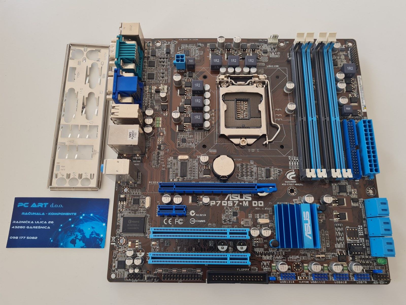 ASUS P7Q57M-DO, Intel Q57, Socket 1156 - Račun / R1 / Jamstvo