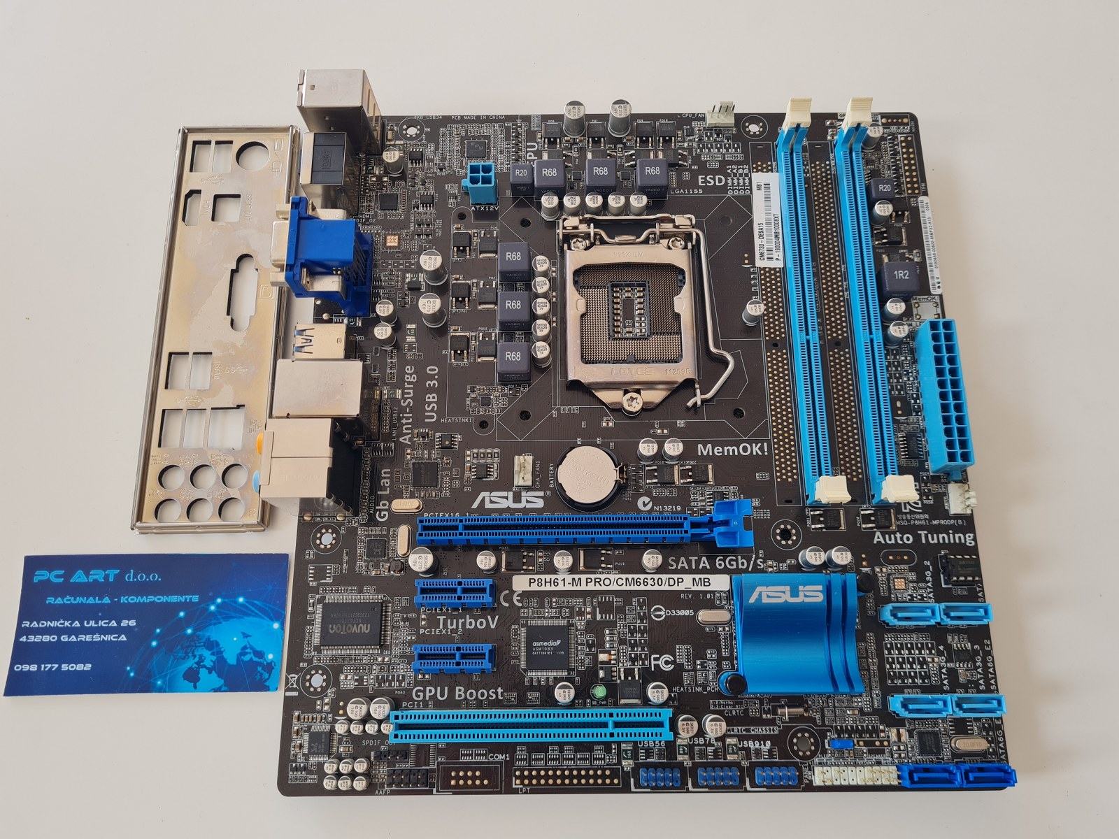 ASUS P8H61-M PRO CM6630/DP/MB, Intel H61, Socket 1155 - Račun / R1