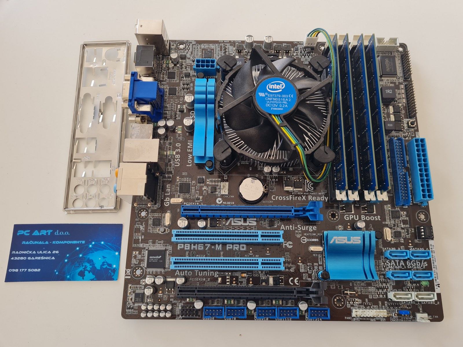 ASUS P8H67-M PRO + i5 2400 + 4GB/8GB/16GB/32GB RAM - Račun / R1