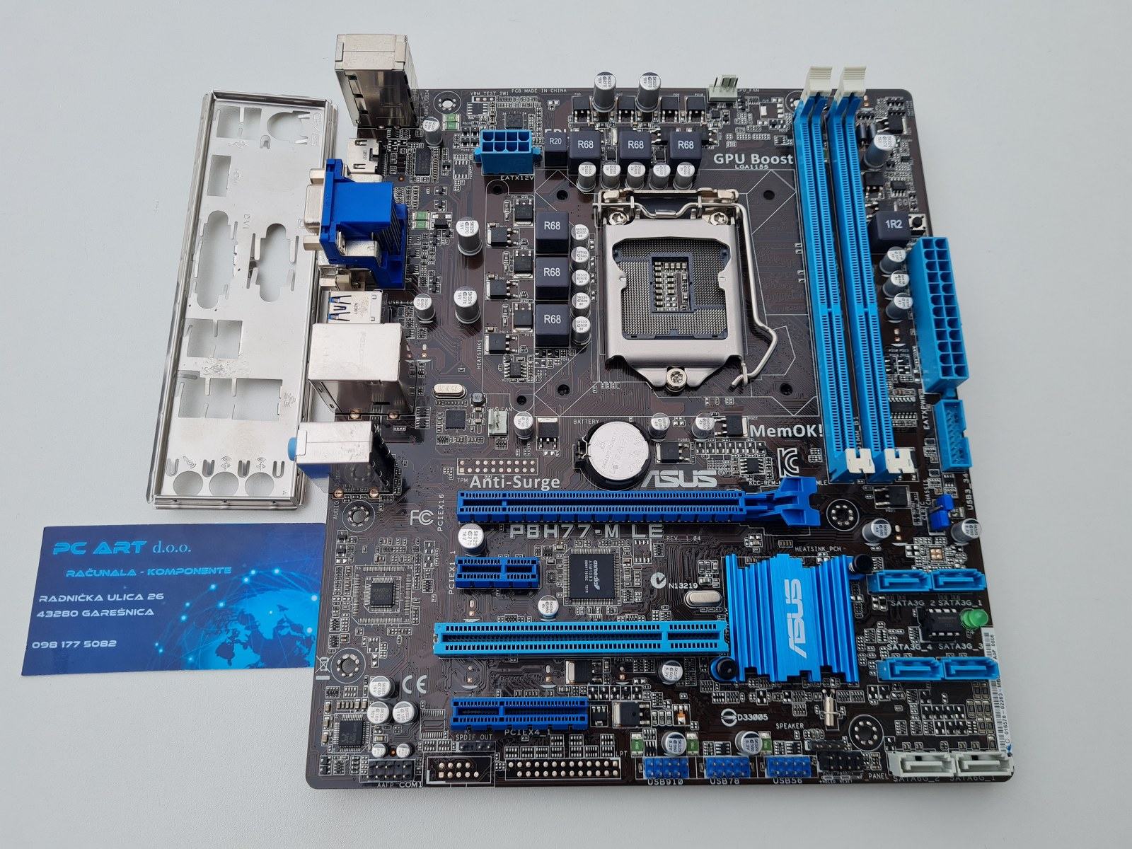 ASUS P8H77-M LE, Intel H77, Socket 1155 - Račun / R1 / Jamstvo