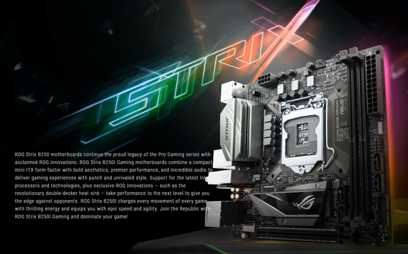 Asus Rog Strix b250i itx LGA 1151