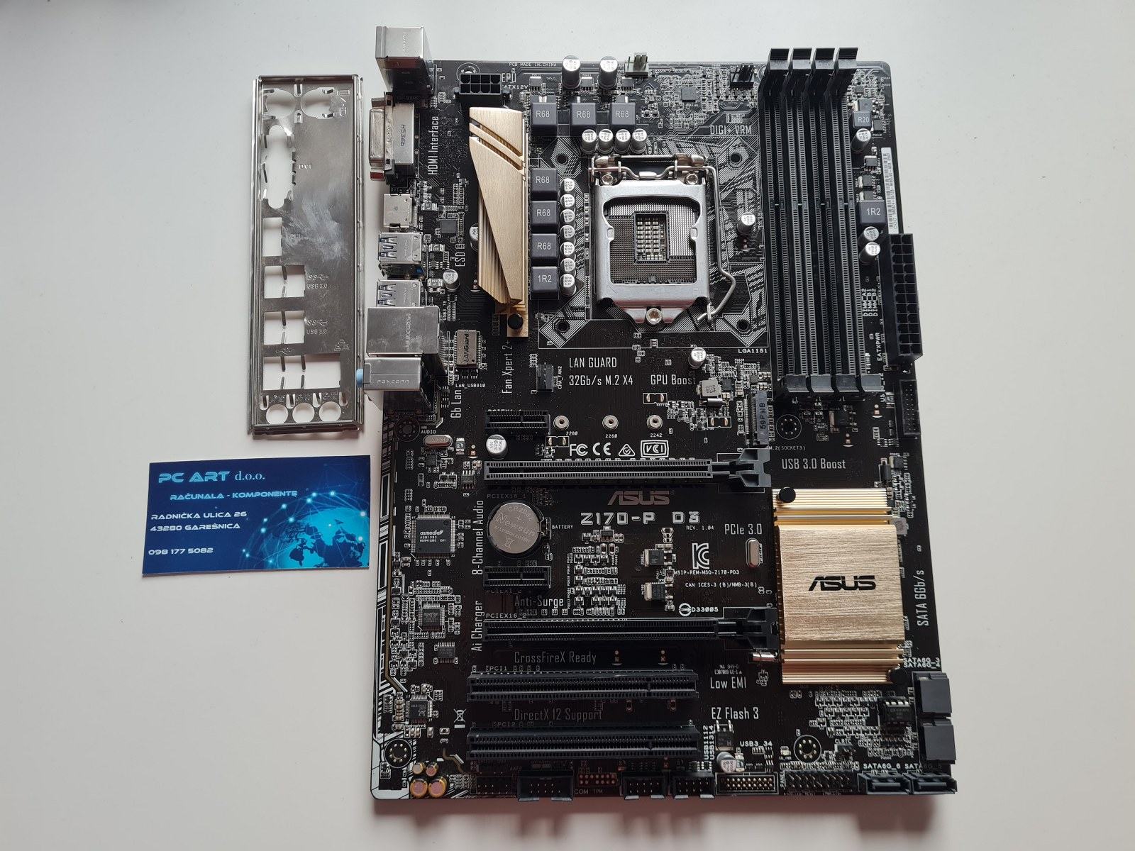 ASUS Z170-P D3, Intel Z170, DDR3, Socket 1151 - Račun / R1 / Jamstvo