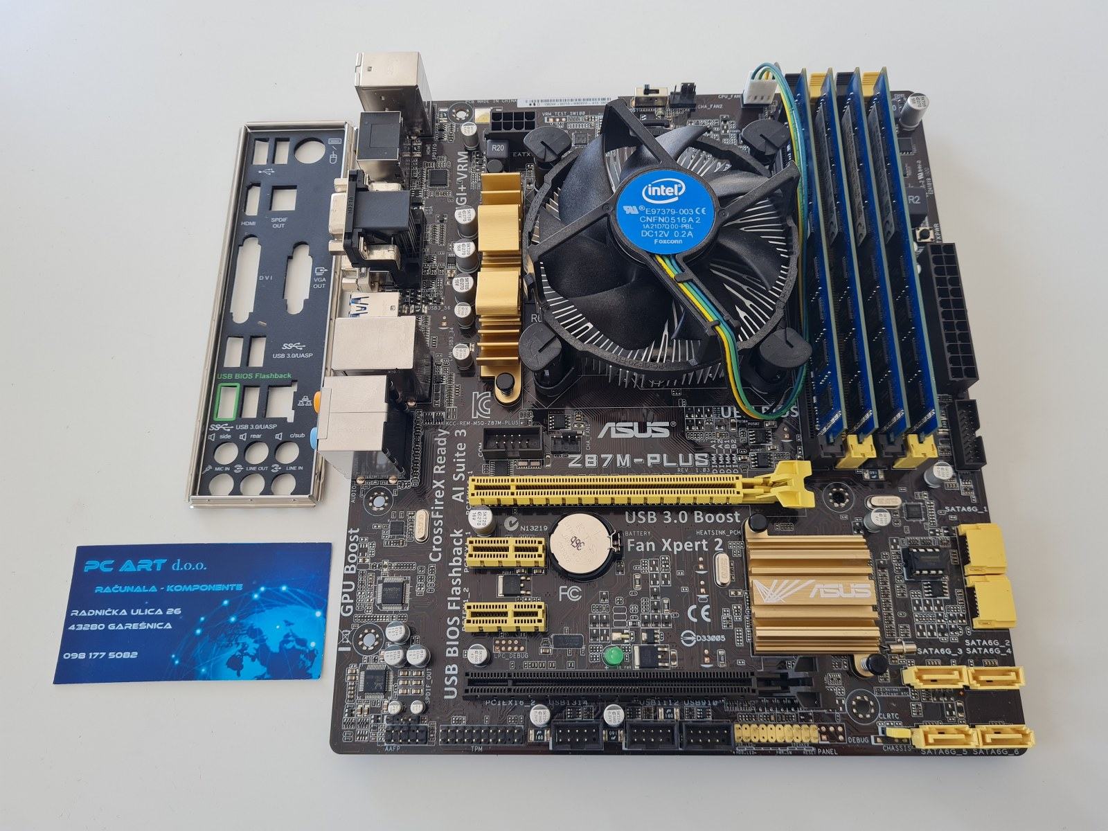 ASUS Z87M-PLUS + i5 4570S + 4GB/8GB/16GB/32GB RAM - Račun/R1 / Jamstvo