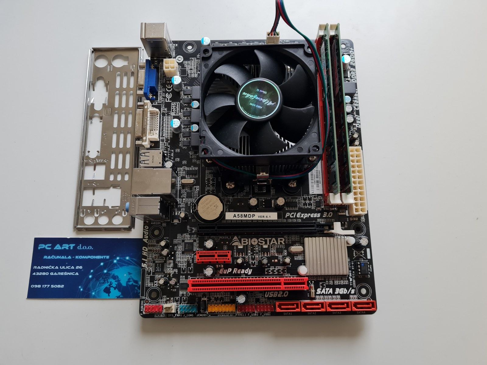 Biostar A58MDP + A6-5400B + 4GB/8GB/16GB - Socket FM2 - Jamstvo/R1/PDV