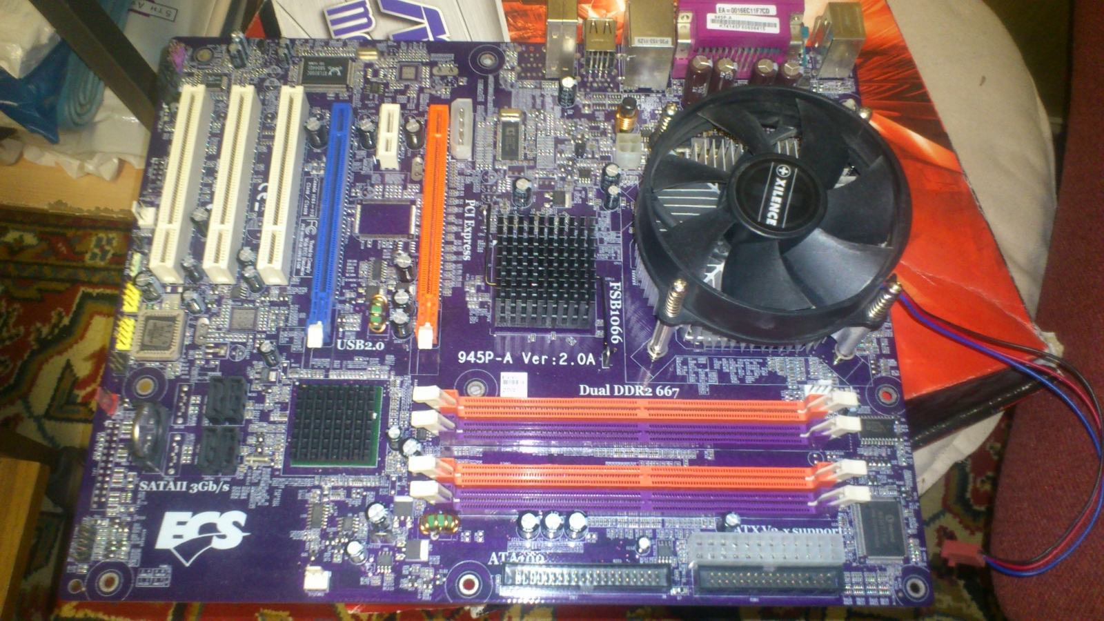 Gigabyte 945P - A v.2,0 socket 775 + intel pentium D 2,6 GHz + cooler