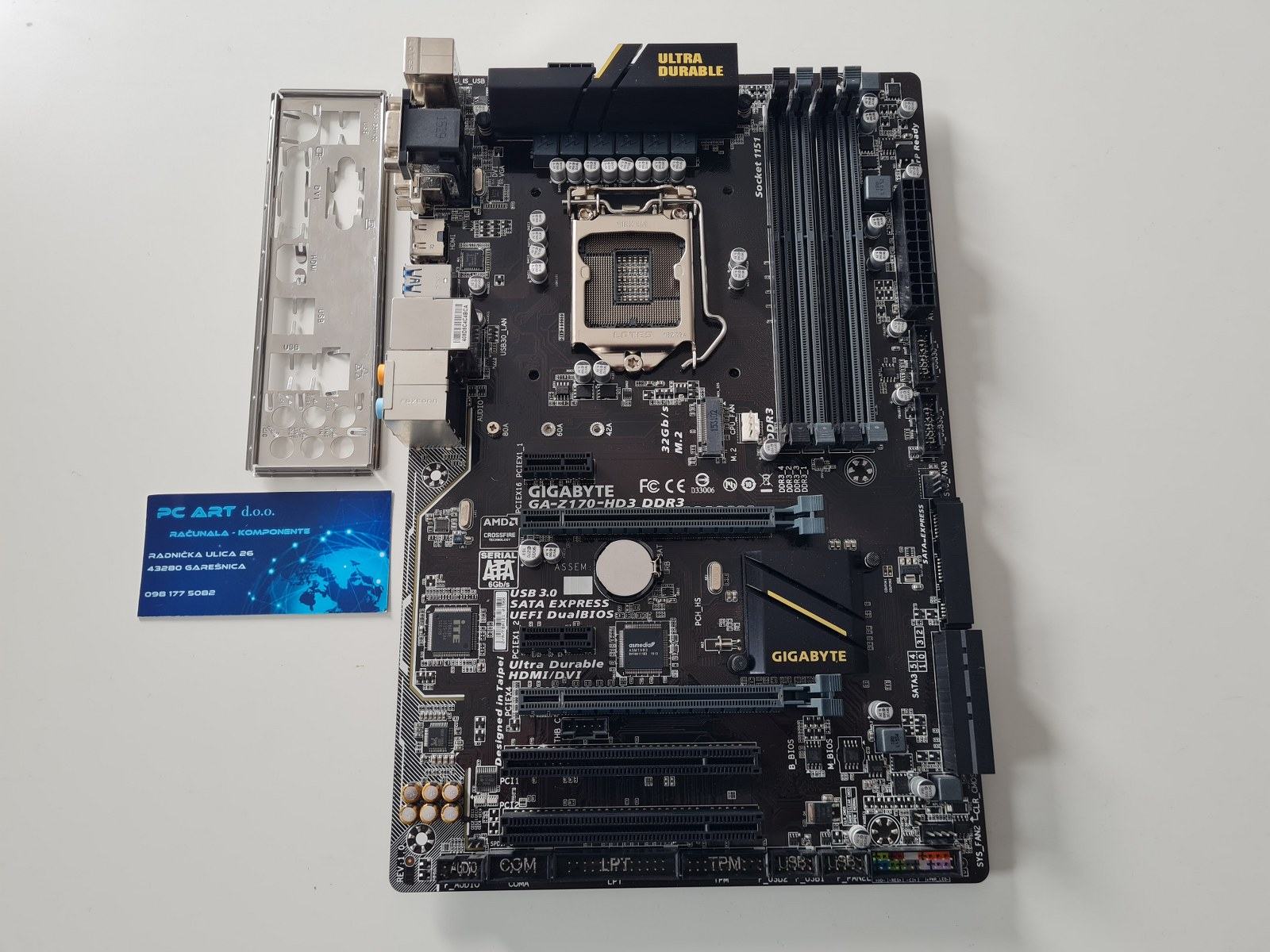 Gigabyte GA-Z170-HD3 DDR3, Intel Z170, Socket 1151 - Račun / R1