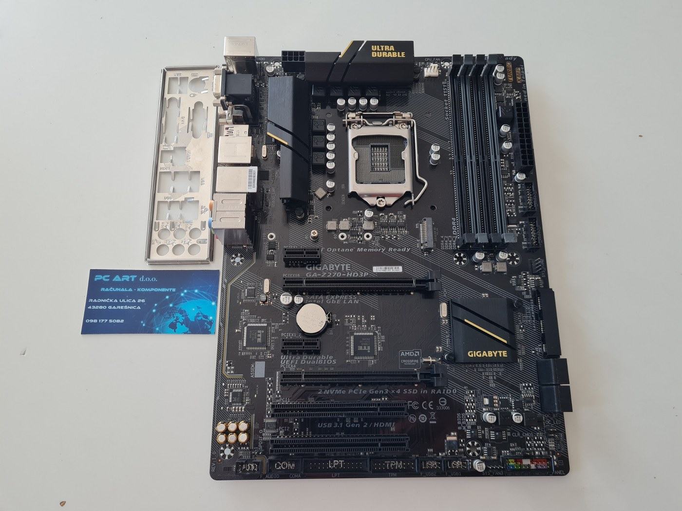 Gigabyte GA-Z270-HD3P, Intel Z270, Socket 1151 - Račun / R1 / Jamstvo