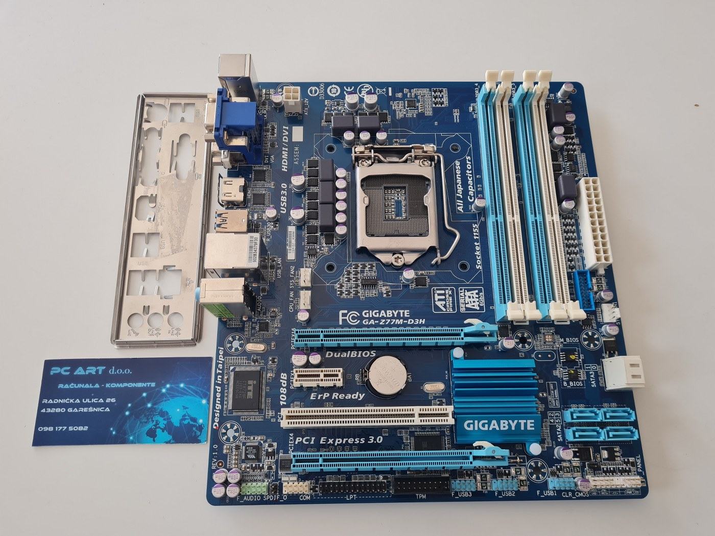 Gigabyte GA-Z77M-D3H, , Intel Z77, Socket 1155 - Račun / R1