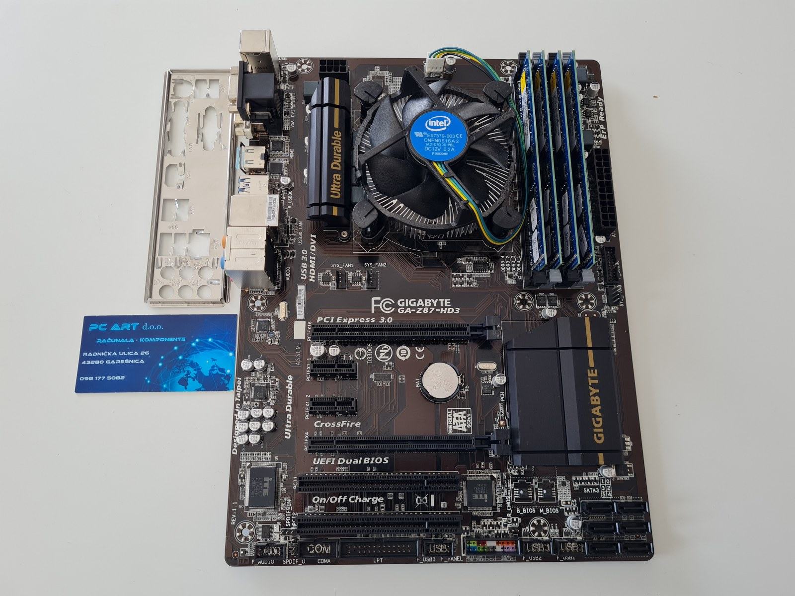 Gigabyte GA-Z87-HD3 + i7 4770K + 4GB/8GB/16GB/32GB RAM - Račun / R1