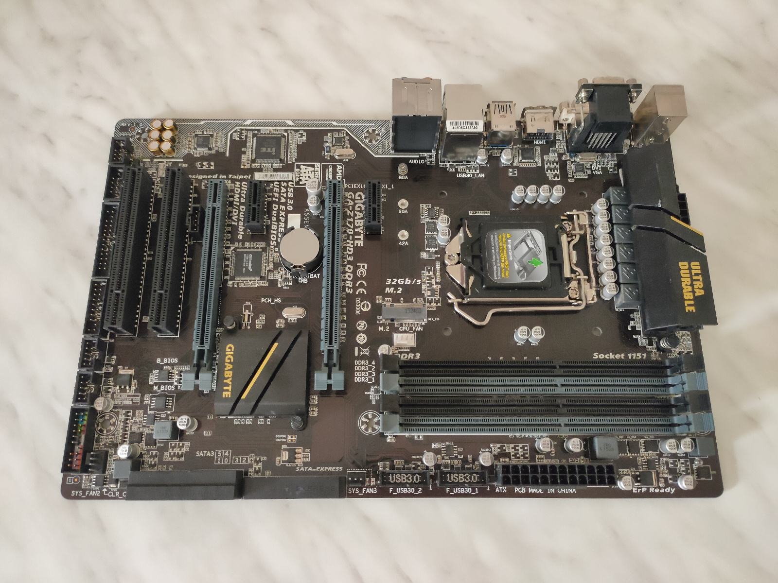 Gigabyte GA-Z170-HD3 DDR3 socket 1151 za CPU 6. i 7. generacije •• 33€