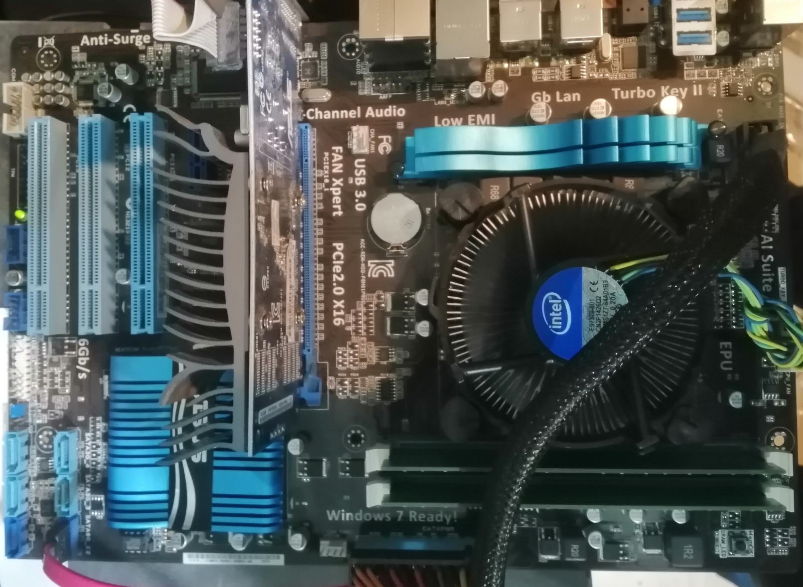 Matična ASUS P8H61 PRO LGA1155 s i3-2120 6x sata 2x usb 3.0