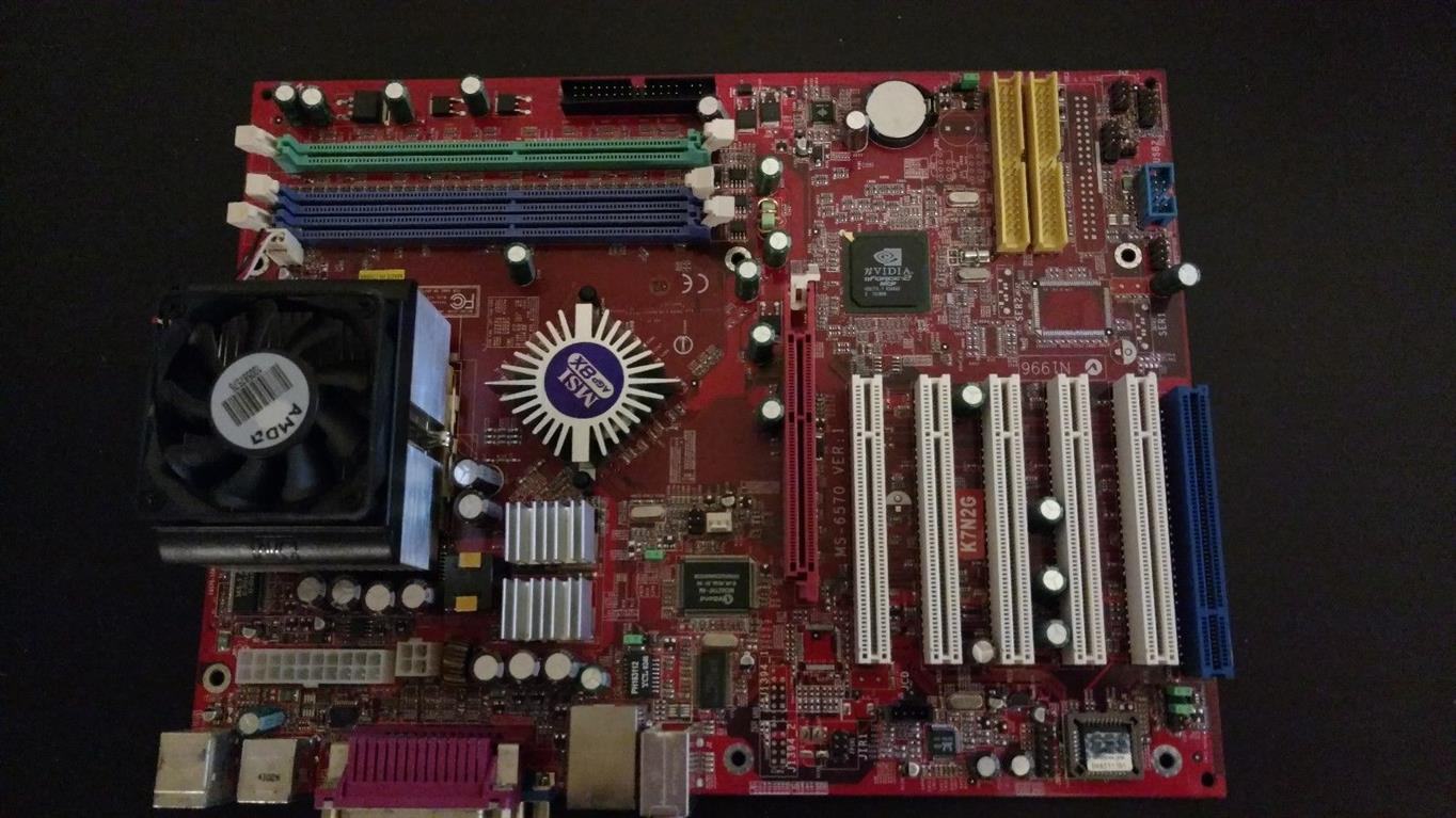 Matična ploča MSI K7N2G socket A + procesor, hladnjak, 512MB RAM