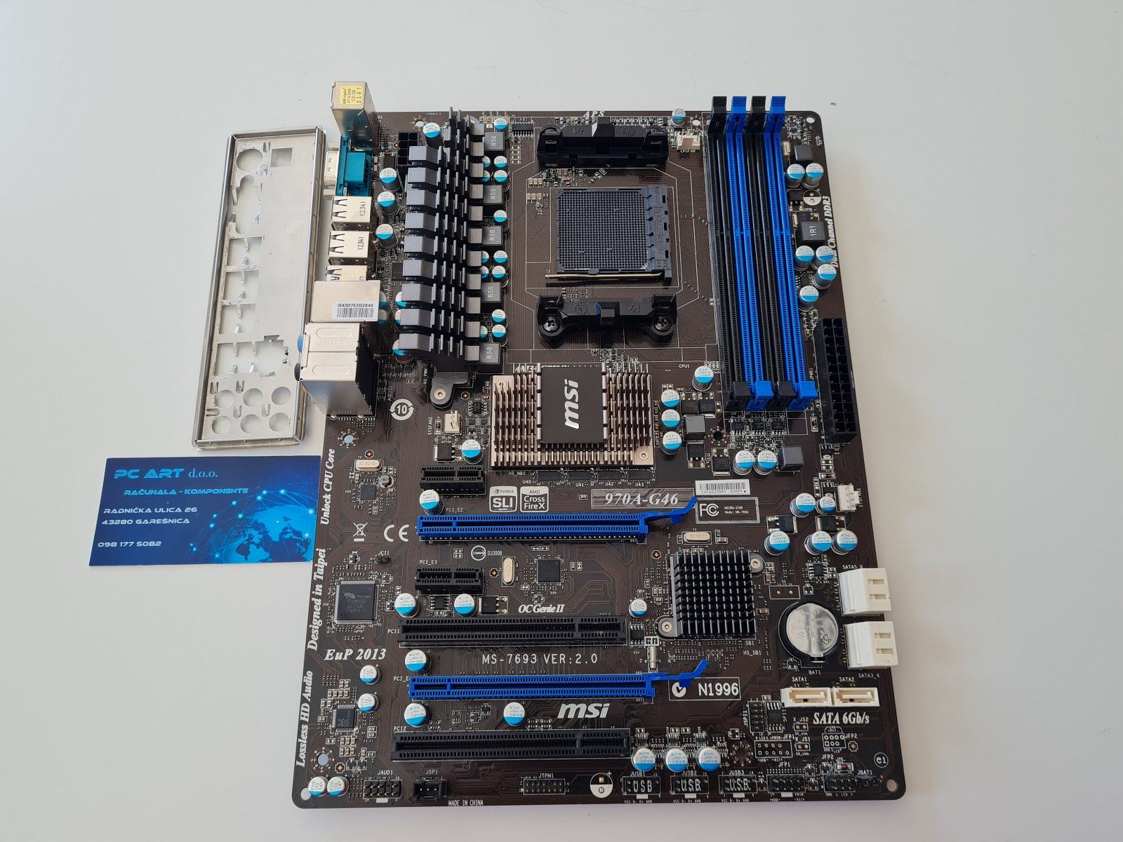 MSI 970A-G46, AMD 970, Socket AM3, AM3+ - Račun / R1 / Jamstvo