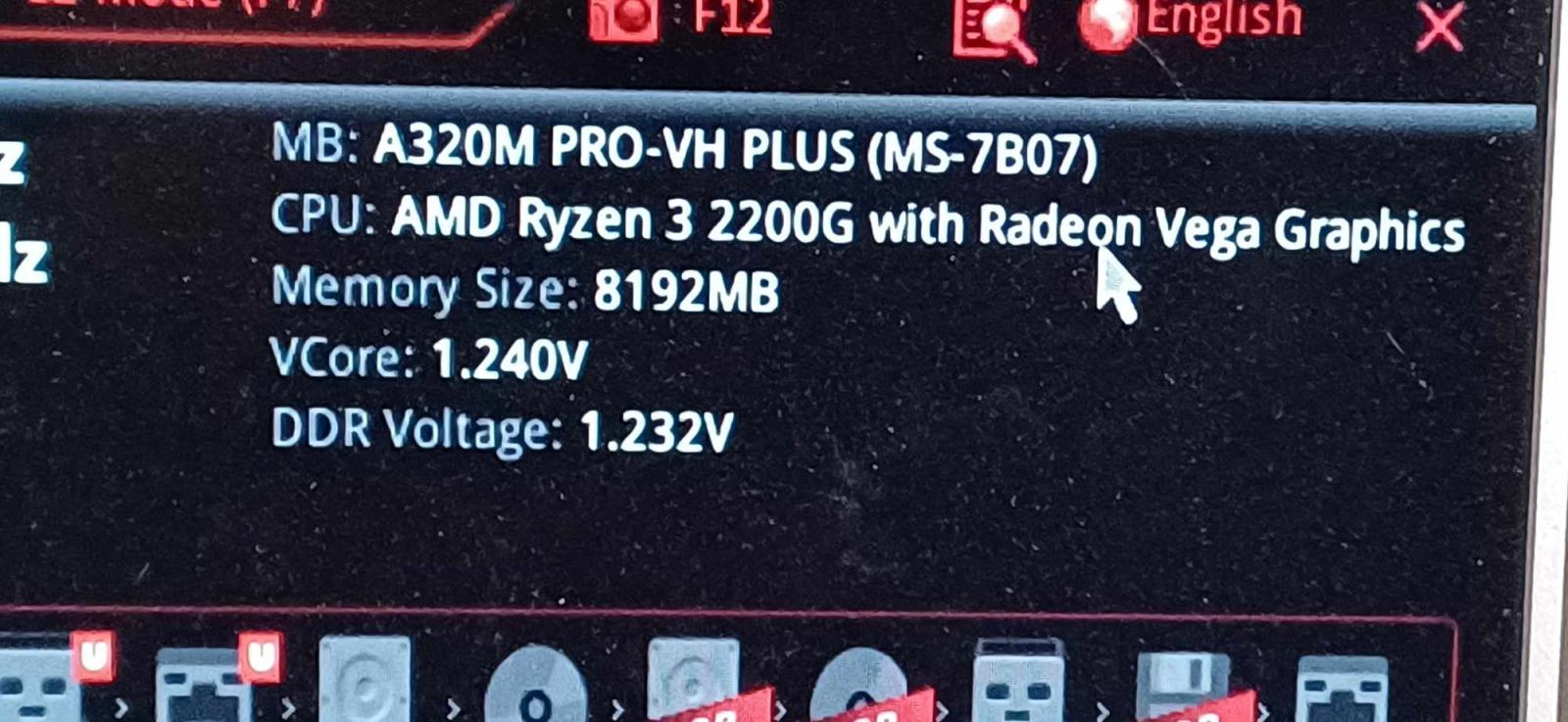 MSI AM4+CPU AMD Ryzem 3 2200+cooler+8GB DDR4 ram+io shield