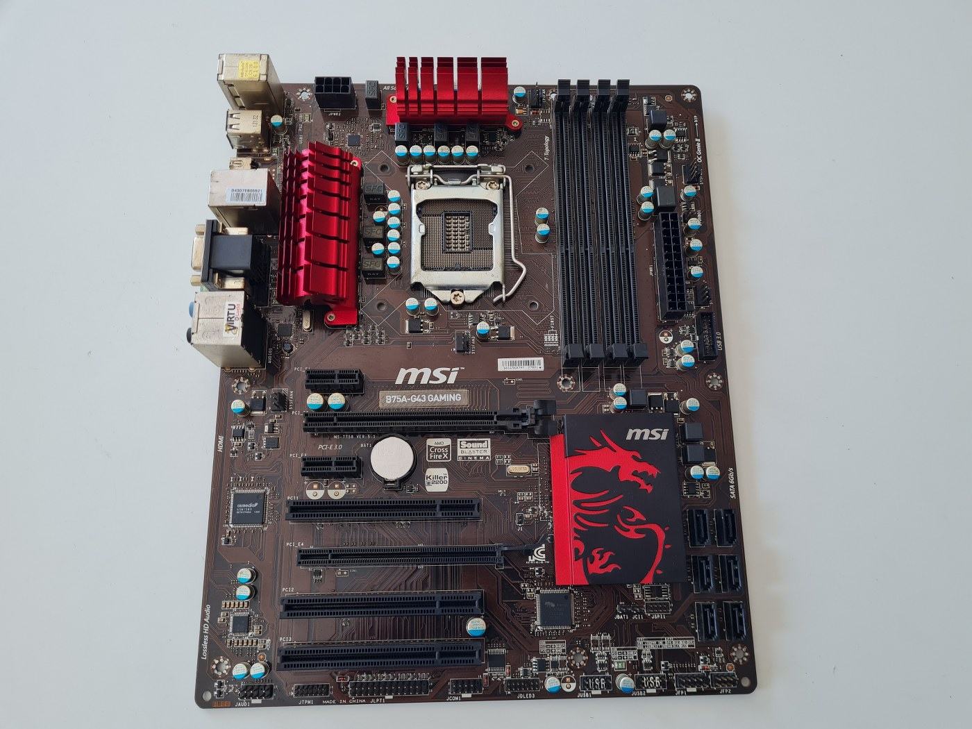 MSI B75A-G43 GAMING, Intel B75, Socket 1155 - Račun / R1 / Jamstvo