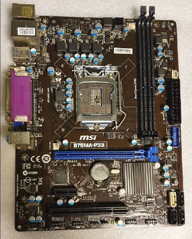 MSI B75MA-P33 Chipset B75 Intel Socket 1155 matx matična ploča